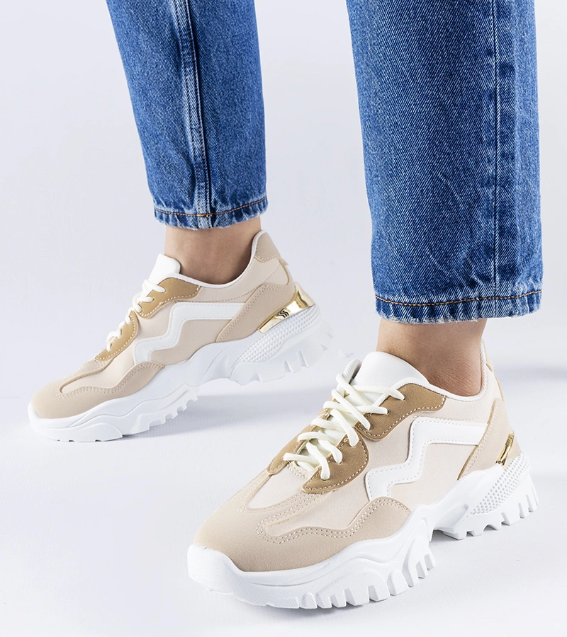 Dámske tenisky | Black, white, beige | GEMRES Dámske tenisky black ...